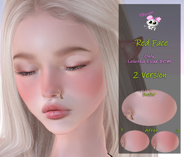 Second Life Marketplace Mouse Red Face